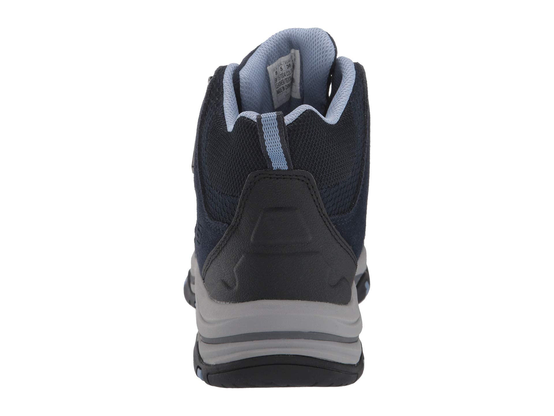 Skechers womens Hiker Hiking Boot, Navy/Grey, 8.5 US