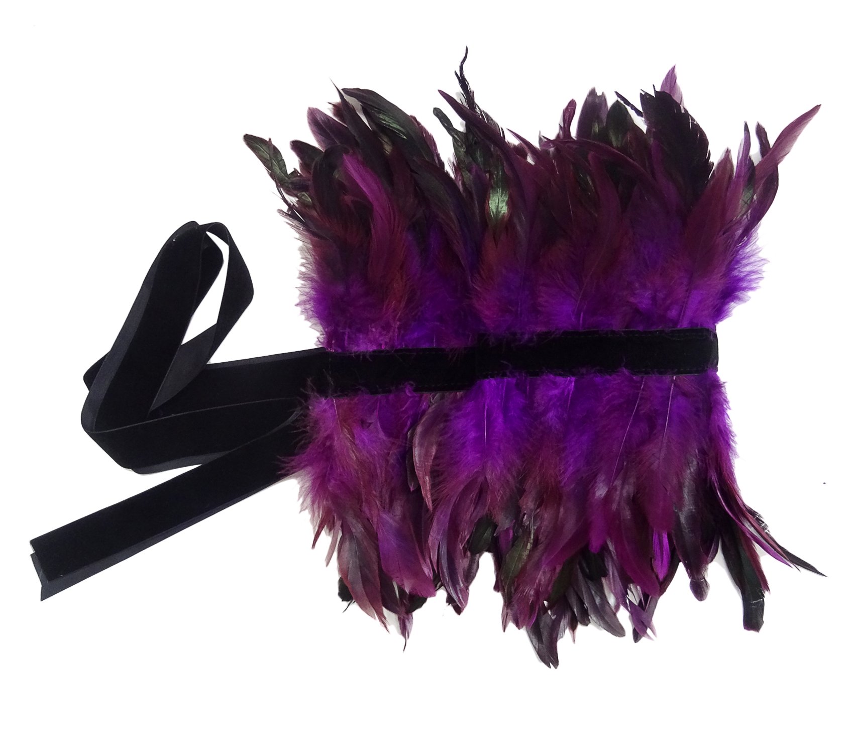 ZAKIA Gothic Natural Feather Cape Shawl Shrug Shoulder Wrap Collar Halloween Party Scarf