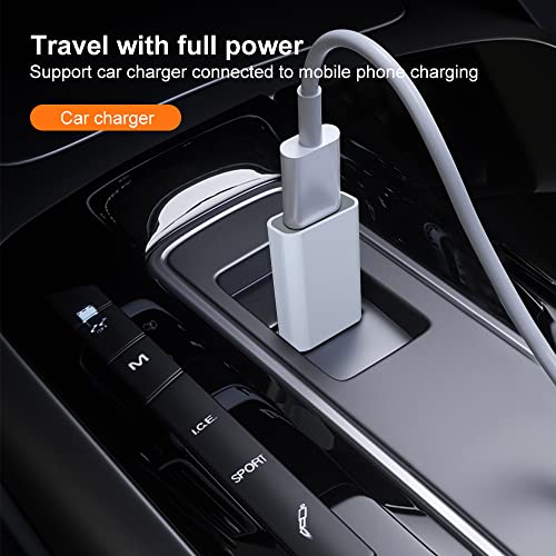 USB Male to USB C Female Adapter,Compatible with Apple MagSafe Charger Watch 7/8,USB Type-C to A Charger Cable Converter for iPhone 14 13 12 Mini Pro Max,iPad,Samsung Galaxy,Google Pixel 6 5 4XL