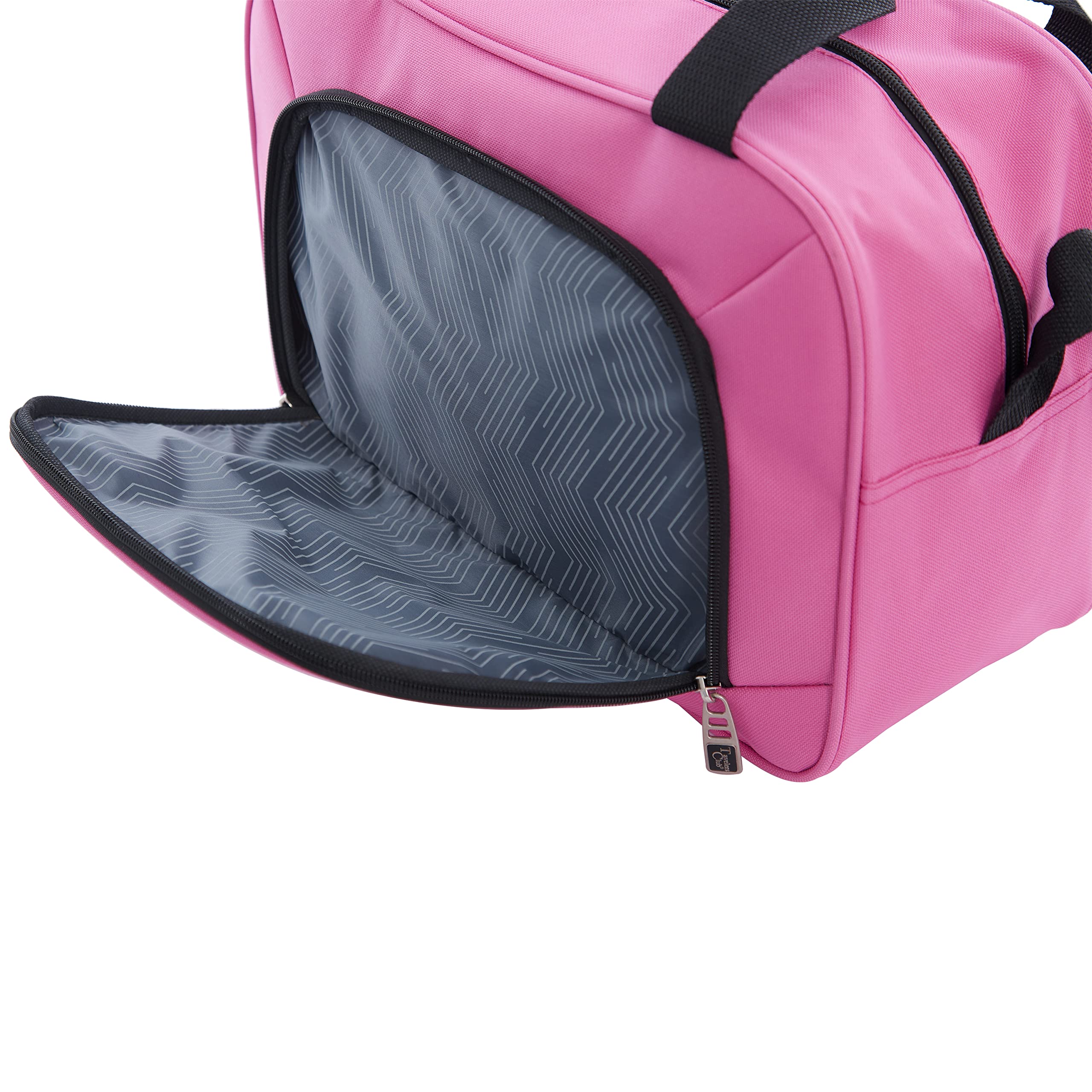 Travelers Club Midtown Hardside Luggage Travel, Bubble Gum, 4-Piece Set