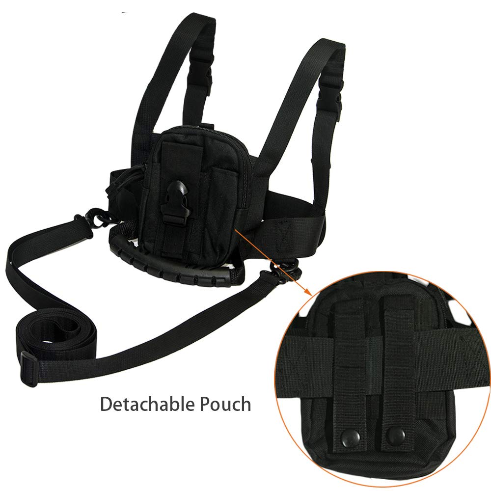 ZipSeven Kids Ski Shoulder Harness Heavy Duty Ski Training Leash Ski Training Harness for Skating, Skateboarding, Snowboard, Roller Skating, Cycling for Kids and Beginners