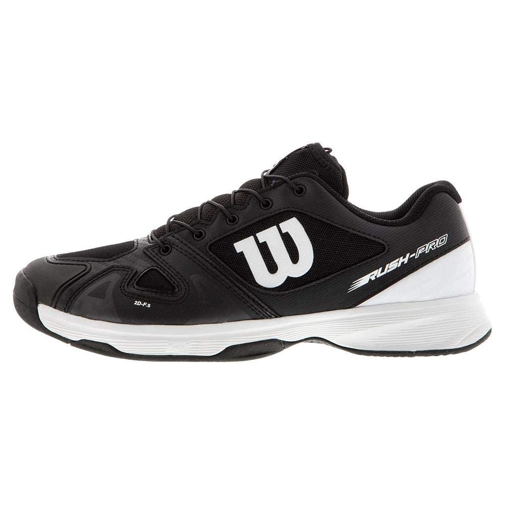 Wilson unisex child Rush Pro Jr Ql Tennis Shoe, White/White/Pearl Blue, 1 Big Kid US