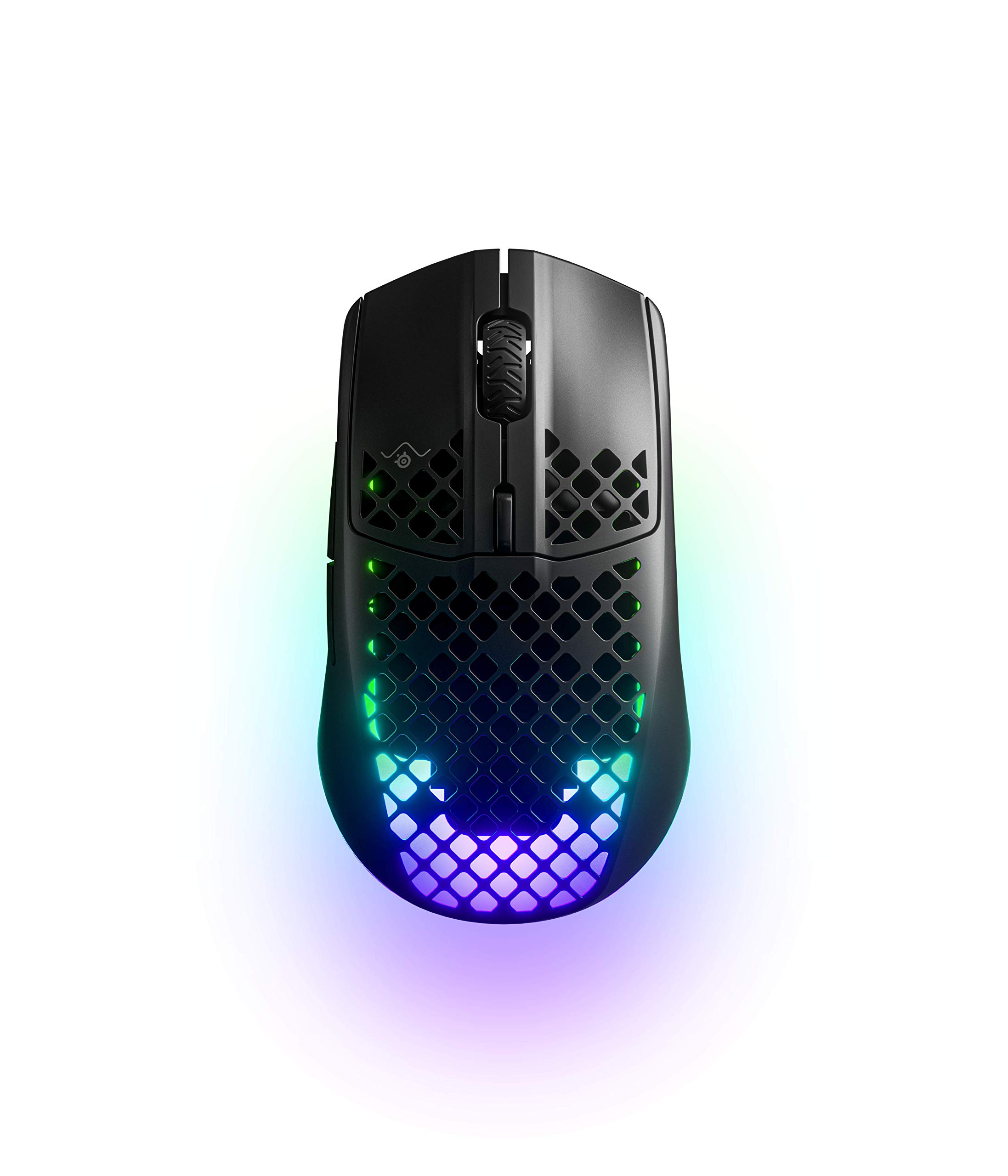 SteelSeries Aerox 3 Wireless Gaming Mouse, 18,000 CPI TrueMove Air Optical Sensor, Ultra-Lightweight Water Resistant Design, 200 Hour Battery Life, Certified Refurbished