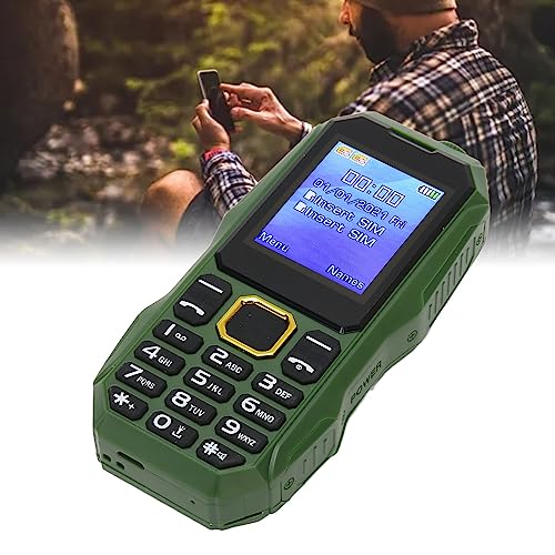 Unlocked Senior Cell Phone 2G Dual SIM Card, HD Screen, Loud Sound, SOS Button, Long Battery Life, 1.8 inch, 5800mAh, Micro USB Charging Port (US Plug)