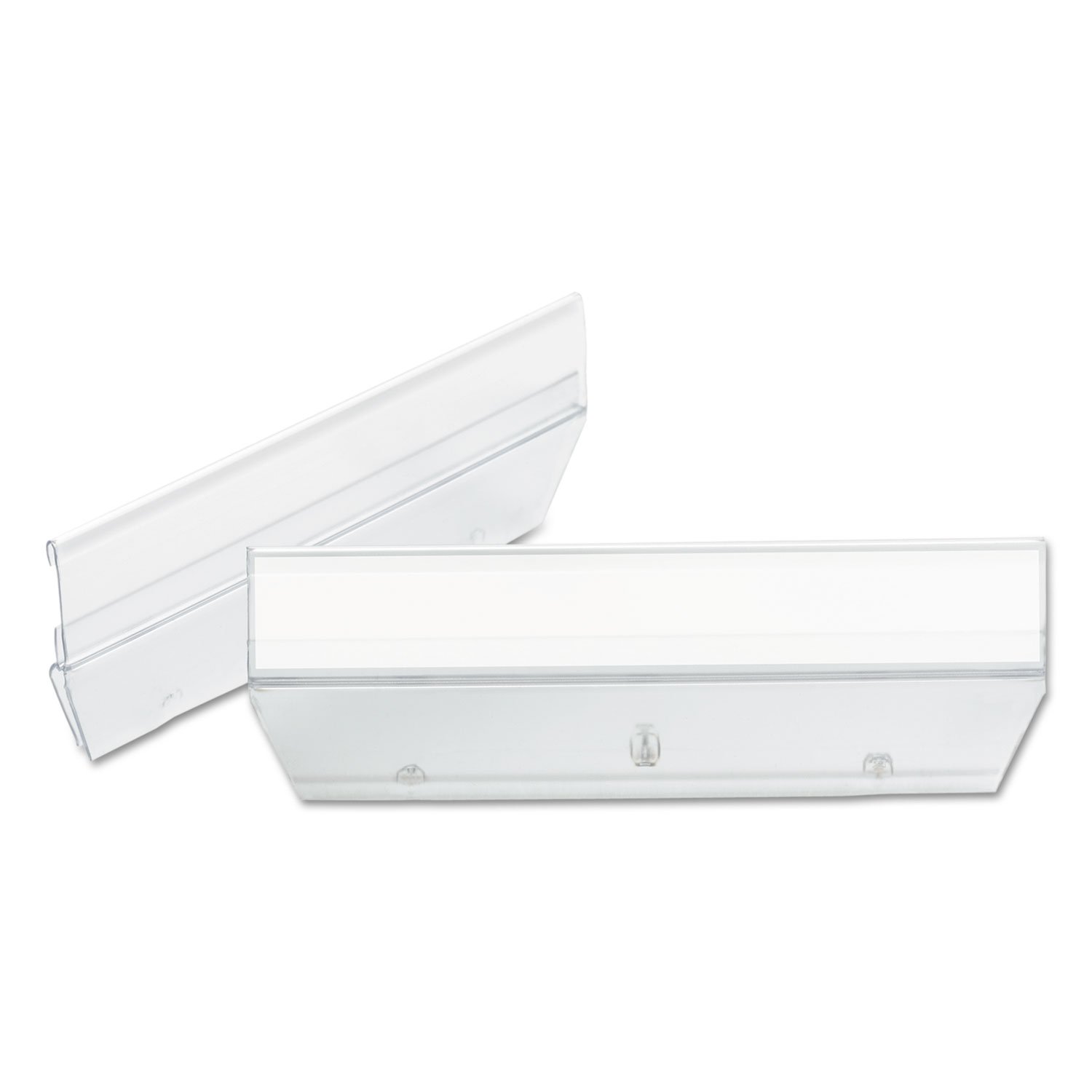 Smead Easy Slide Tab, 1/3-Cut, Clear, 18 Per Pack (64626)