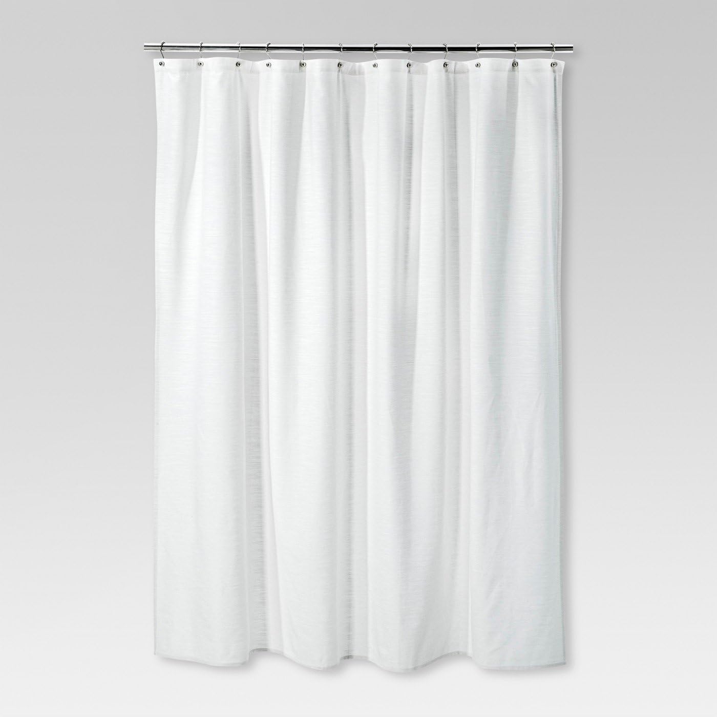 Threshold Solid Shower Curtain, Cream, 72" x 72"