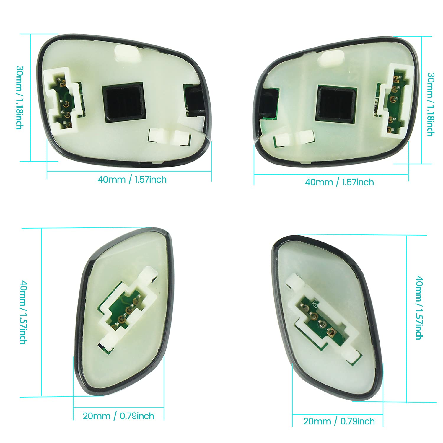 Steering Wheel Radio Volume Control Switch Buttons for Chevy Silverado Suburban for GMC Yukon Sierra,for Trailblazer Envoy, 4PCS Replaces# 21997738, 21997739, 1999442, 1999443