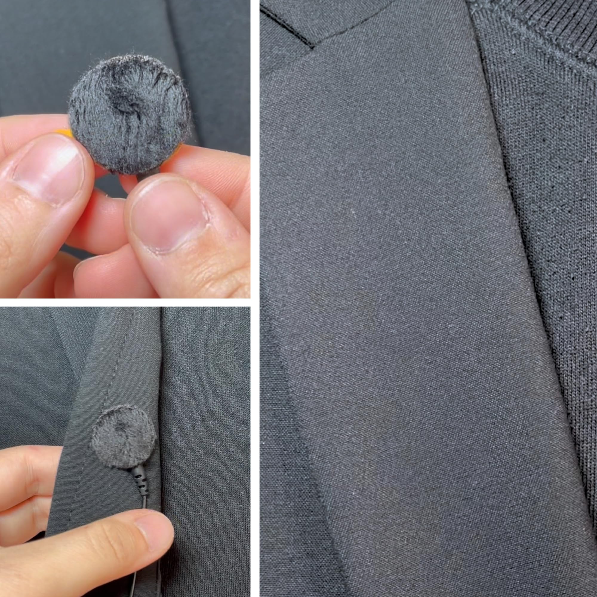 URSA Plush Circles - 5mm length short fur LAV covers. Reusable & Super Soft. 25mm Diameter (9x Circles + 30x Stickies, MultiPack)