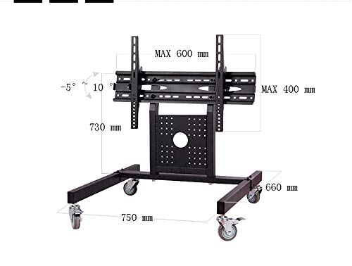 sunter98 Rolling TV Mount Stand Trolley 32-65inch Plasma Screen LED LCD Monitor Low Height Stand Cart D750