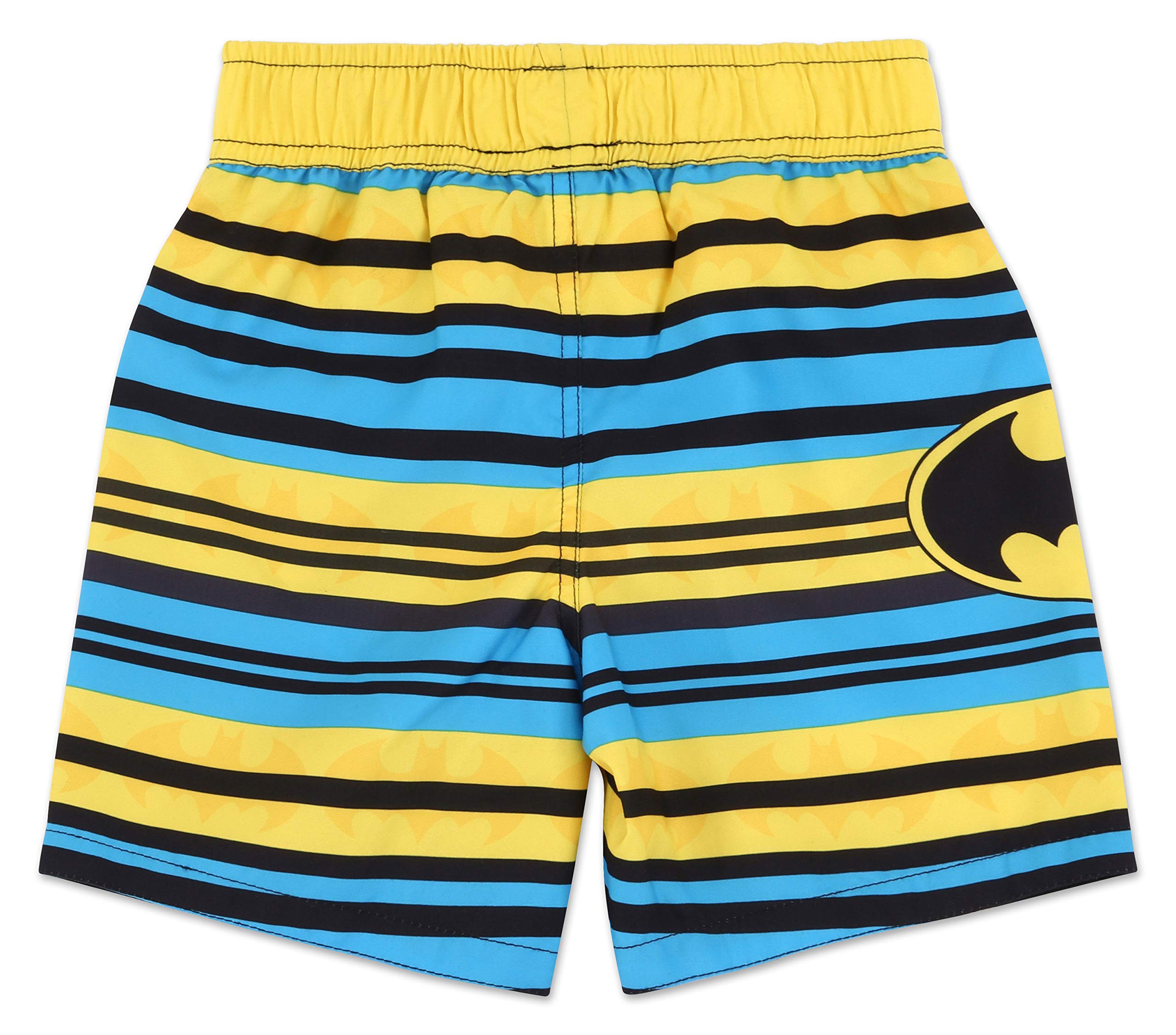 Warner Bros. Justice League Batman Toddler Boys Swim Bathing Suit Yellow/Blue 2T