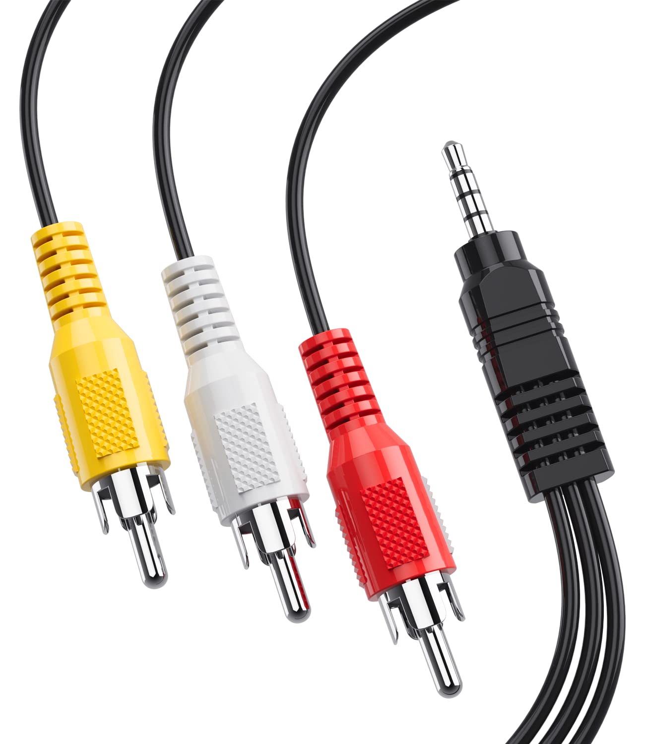 SNLLMZI Av Cable,Camcorder Av Cable, 3.5mm to RCA Camcorder Handycam AV Audio Video Output Cable for TV,Camcorder,Smartphones,MP3, Tablets,Speakers,Home Theater - 5ft