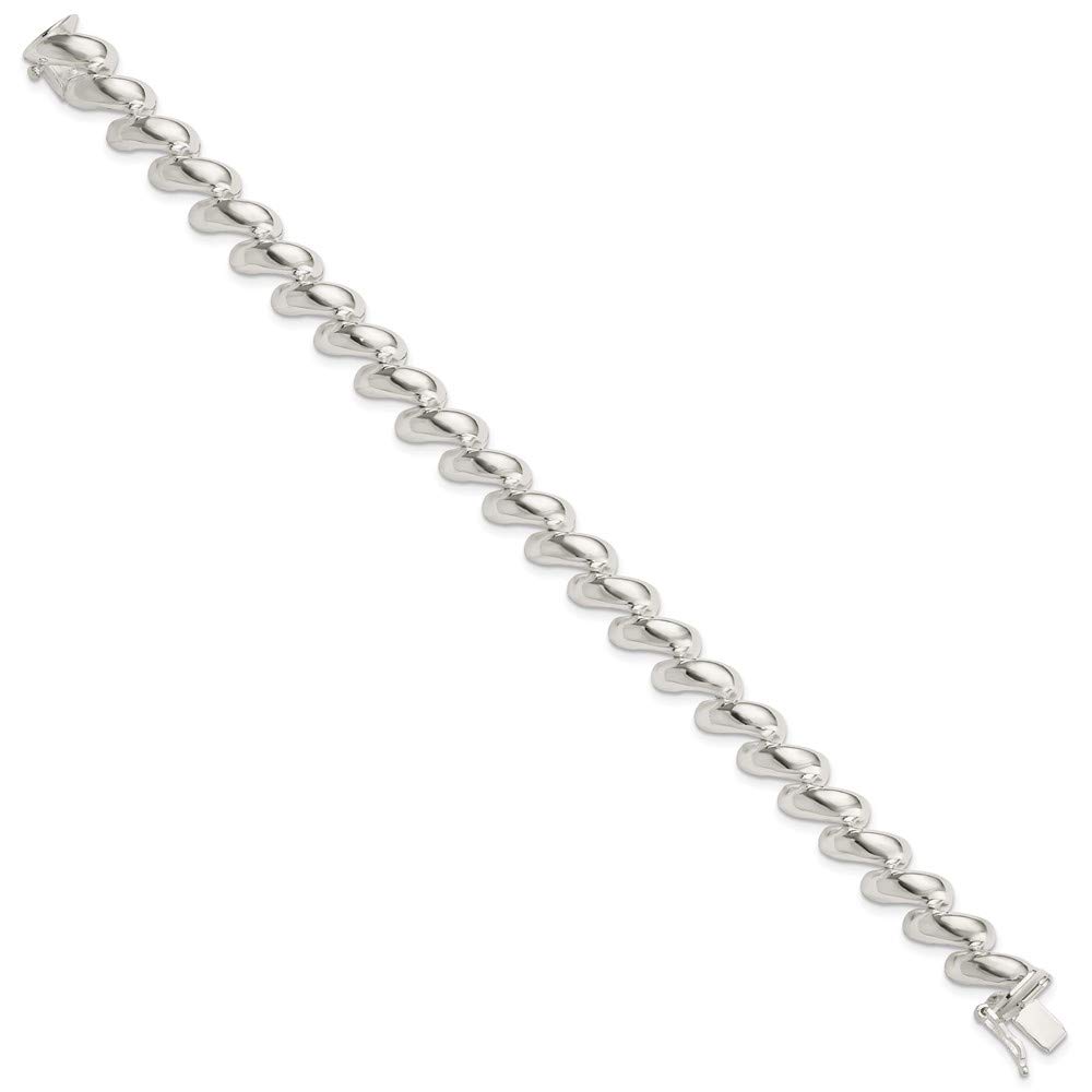Sterling Silver 10mm San Marco Bracelet 7in 10mm style QM17-7