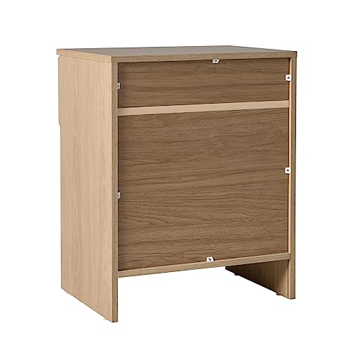 Walker Edison Modern 1-Drawer Simple Nightstand, 20 Inch, Riviera