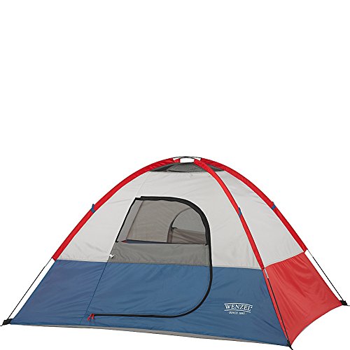 Wenzel Children's Sprout Two-Person Dome Tent, Red/Blue/White, 6 x 5-Feet