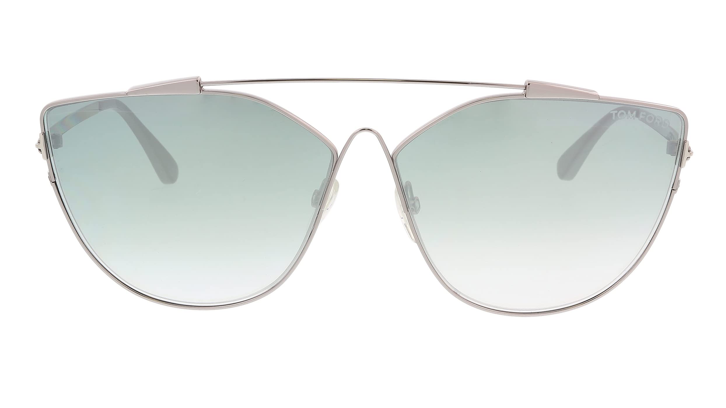 Tom Ford Butterfly Sunglasses TF563 Jacquelyn-02 14X Ruthenium/Black 64mm FT0563