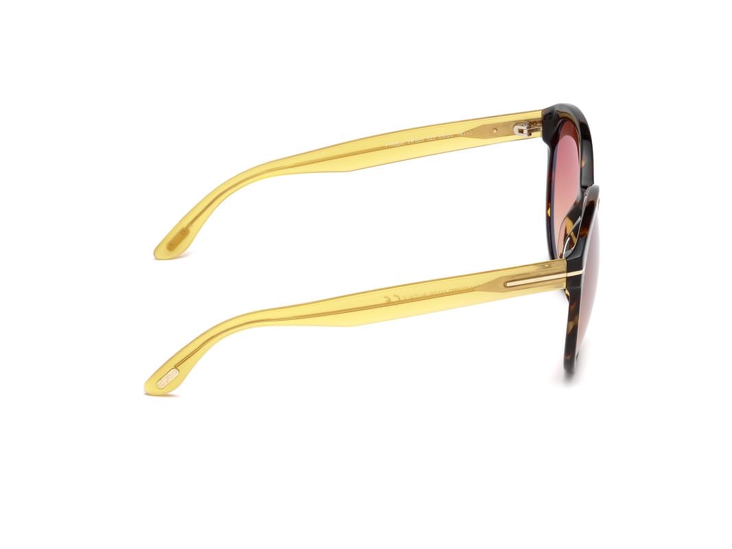 Tom Ford FT0503 52Z Dark Havana Philippa Round Sunglasses Lens Category 2 Lens