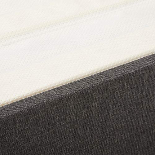 ZINUS Upholstered Metal and Wood Box Spring, 7.5 Inch Mattress Foundation, Easy Assembly, Fabric Paneled Design, Queen