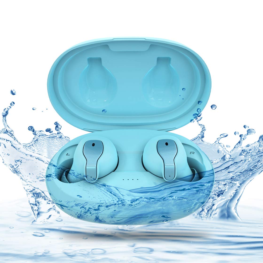 ShellPods Wireless Earbuds with Wire Charging Case- Ergonomically Designed Wireless Earbuds with Microphone - Workout Earbuds with Intelligent Noise Reduction - Magnetic Charging Bluetooth Earphones