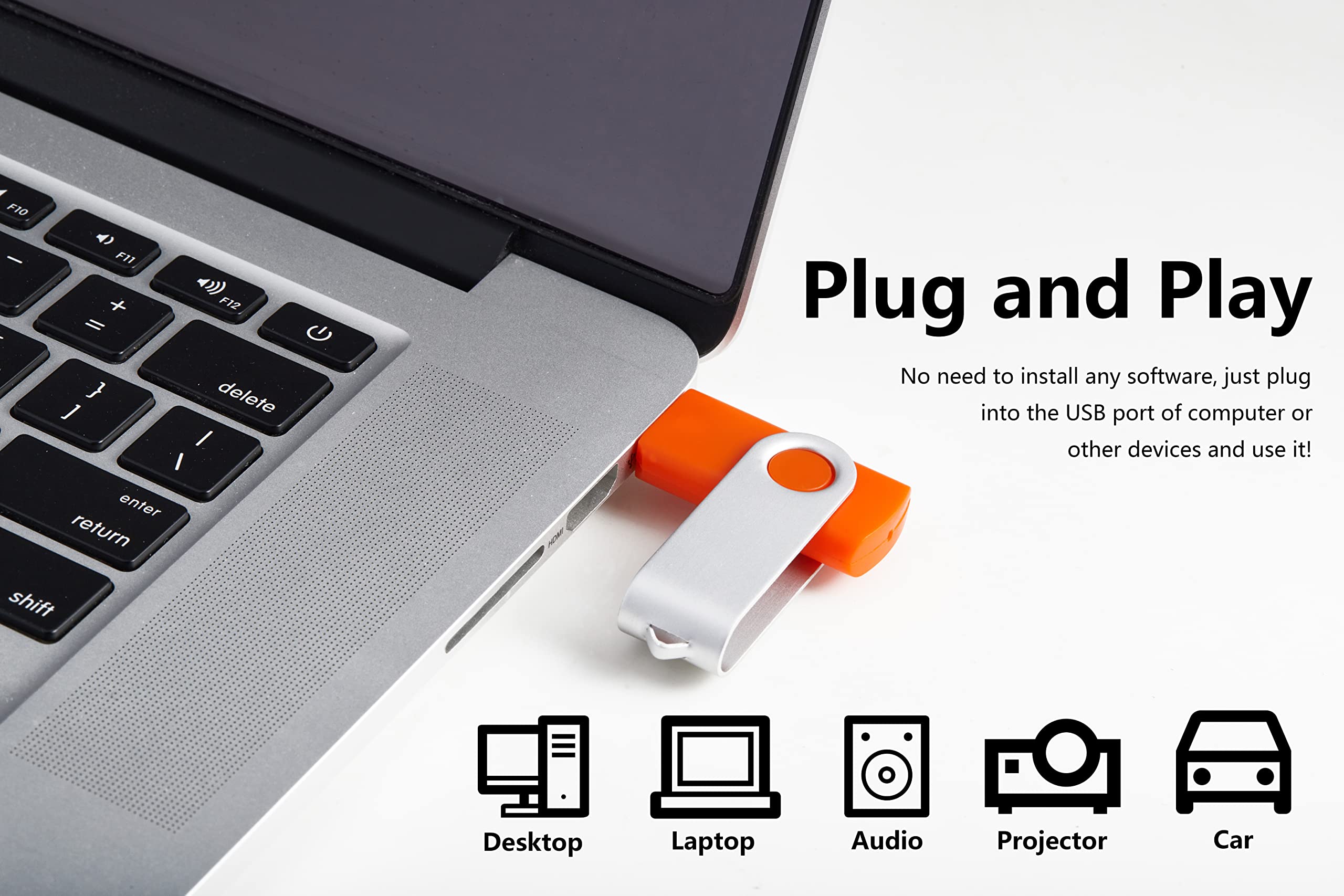 Wholesale/Lot/Bulk - ( 10 Pack ) USB 2.0 Flash Memory Stick Pen Drives U Disk Thumb Jump Pen Drive【 Random 5 Colors】【Ships from USA】 (256 MB)