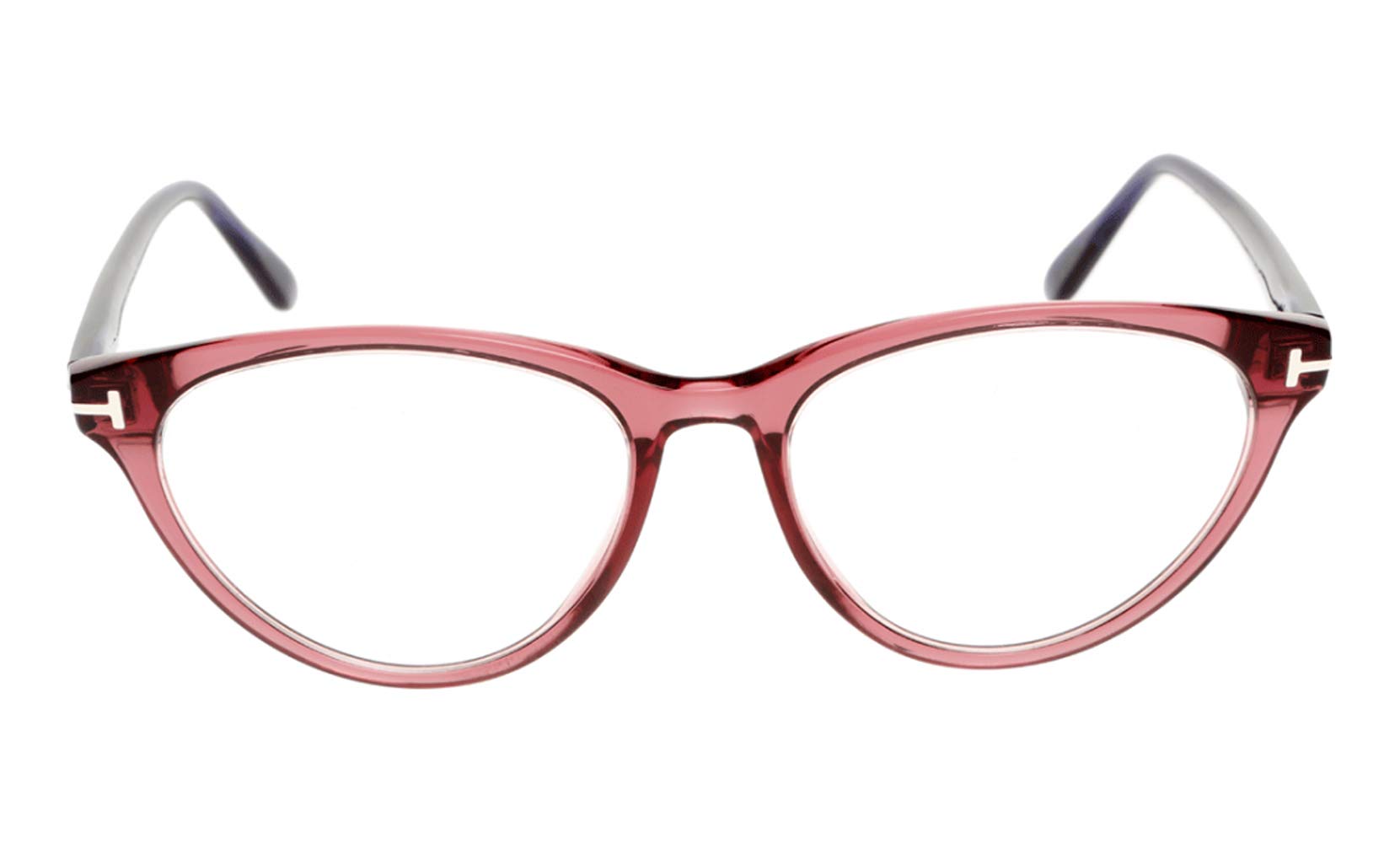 Tom Ford Oval Eyeglasses TF5358 075 Size: 52mm Wine Red/Blue FT5358