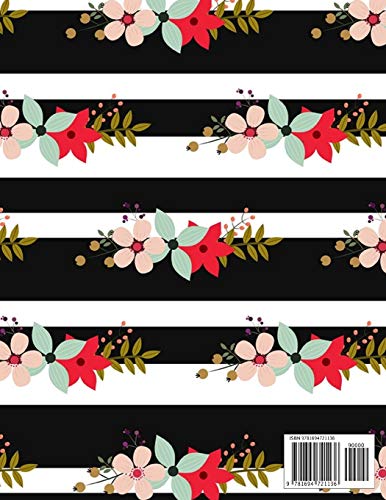 Undated Calendar Monthly Planner And Journal: 8.5 x 11 Inches 125 Pages Dateless Planner | Perpetual Calendar Organizer