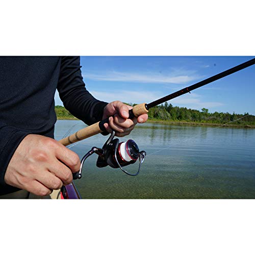 Ugly Stik 5’6” Elite Spinning Rod, Two Piece Spinning Rod, 4-8lb Line Rating, Light Rod Power, Fast Action, 1/16-3/8 oz. Lure Rating