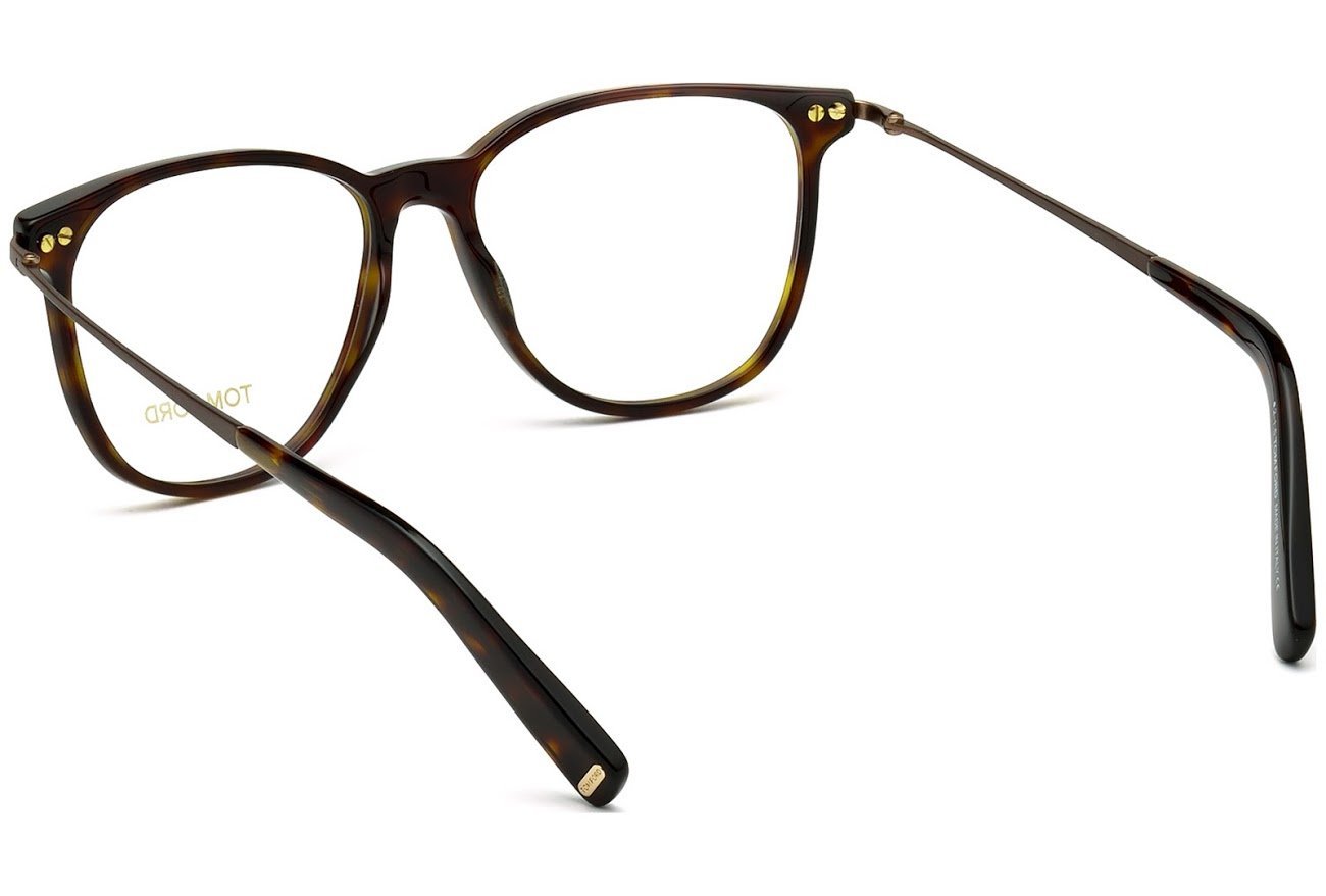 Tom Ford Oval Eyeglasses TF5384 052 Dark Havana/Brown 51mm FT5384