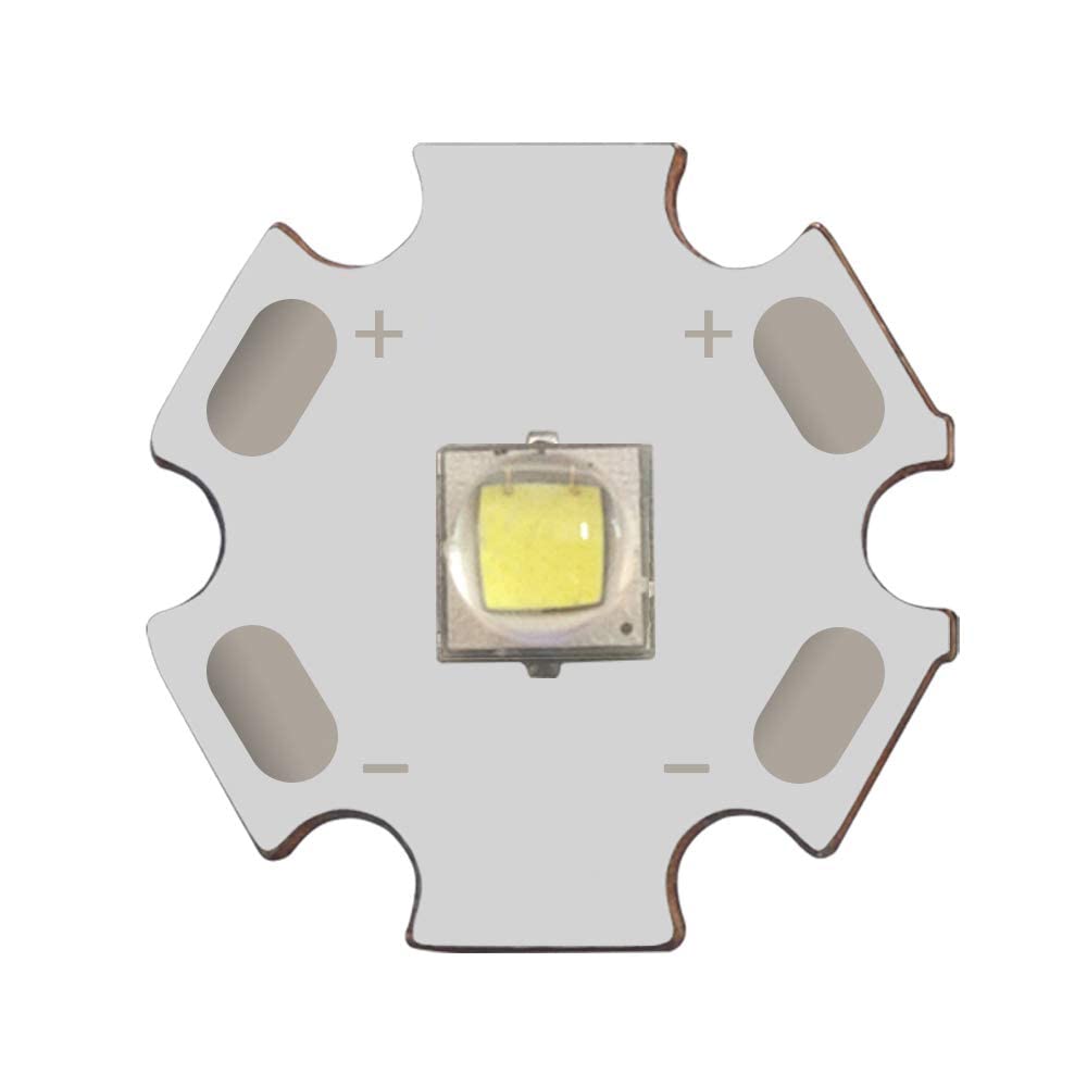 XINXINGYUAN Original LED Chip 10W Cool White 6500K 3V 3A LED Lamp Light Emitter Chip DIY with 20mm Star PCB Base
