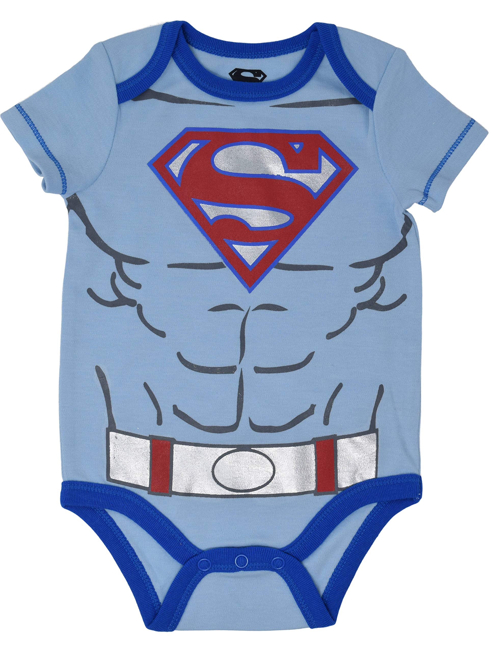 Warner Bros. Superman Newborn Baby Boys 5 Piece Bodysuit Pants Outfit Clothing Set 3-6 Months
