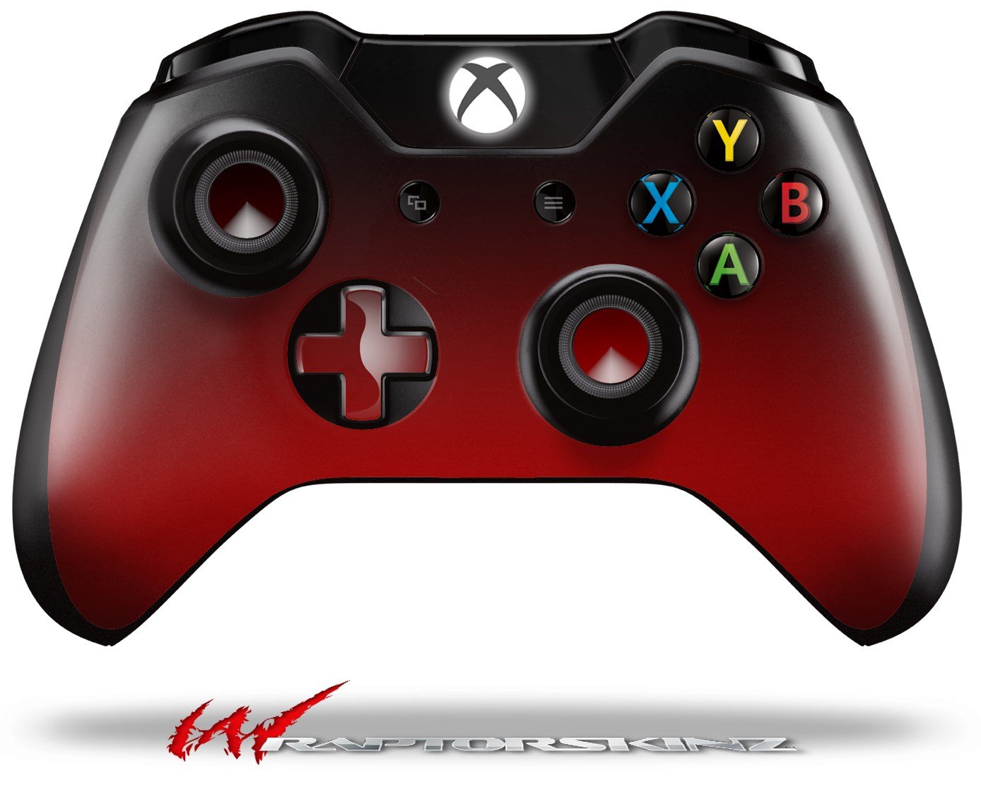 WraptorSkinz Decal Style Vinyl Skin Wrap compatible with XBOX One Original Wireless Controller Smooth Fades Red Black - (CONTROLLER NOT INCLUDED)