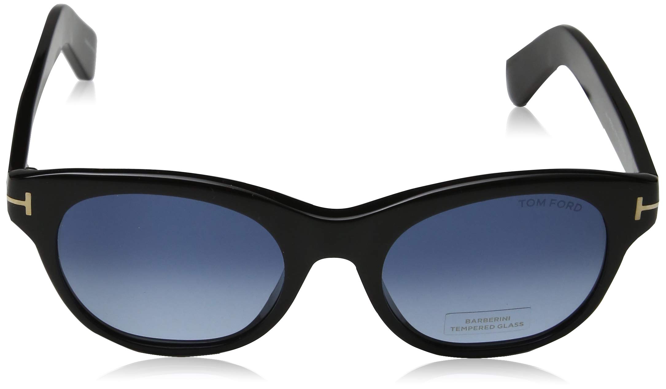 Tom Ford Rectangular Sunglasses TF532 Ally 01W Shiny Black/Gold 51mm FT0532