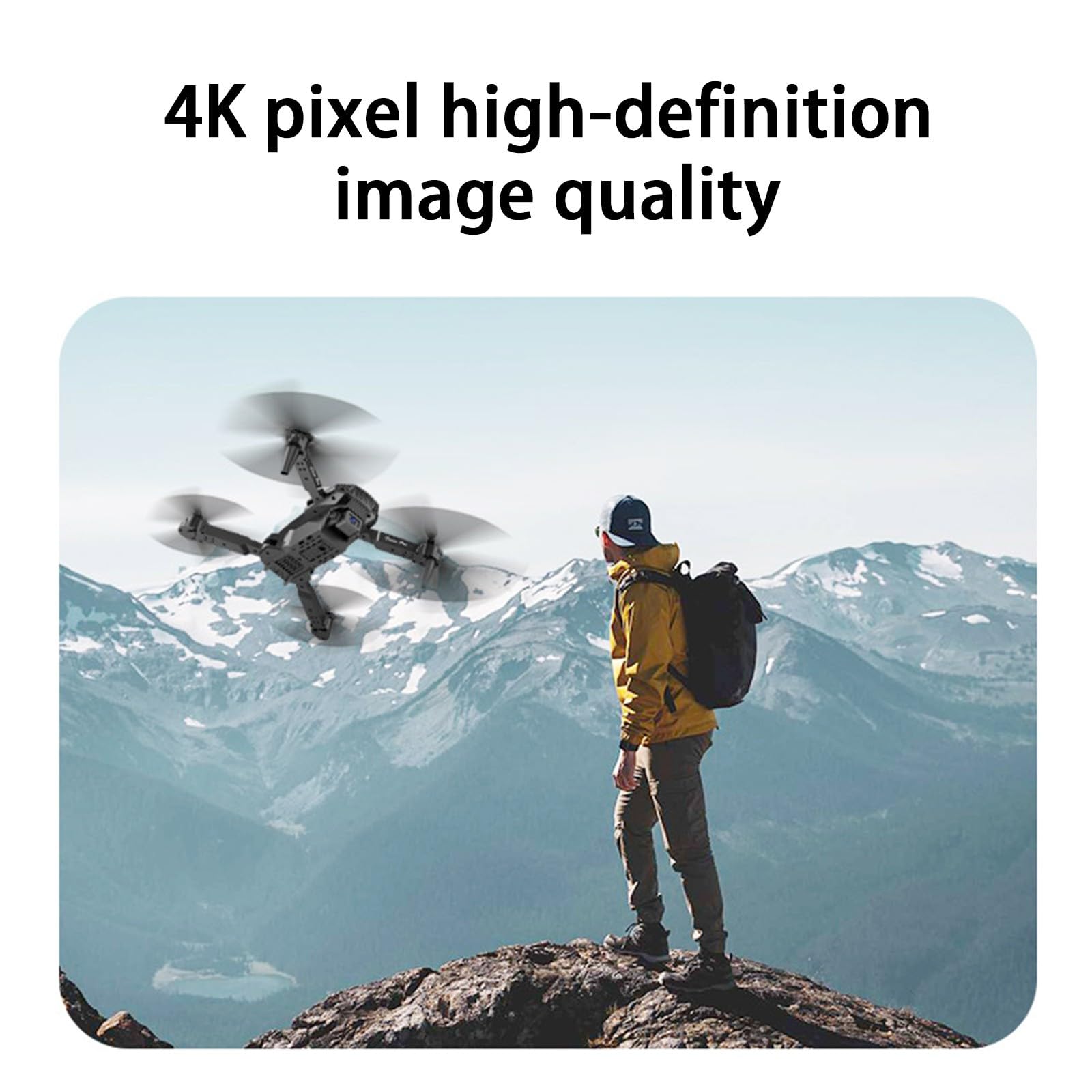 Upgraded Drone with HD Camera - Foldable Drone with Carrying Case - Drone with Multiple Accessories - Portable Drone with Much Functions - Advanced Drone for Beginners