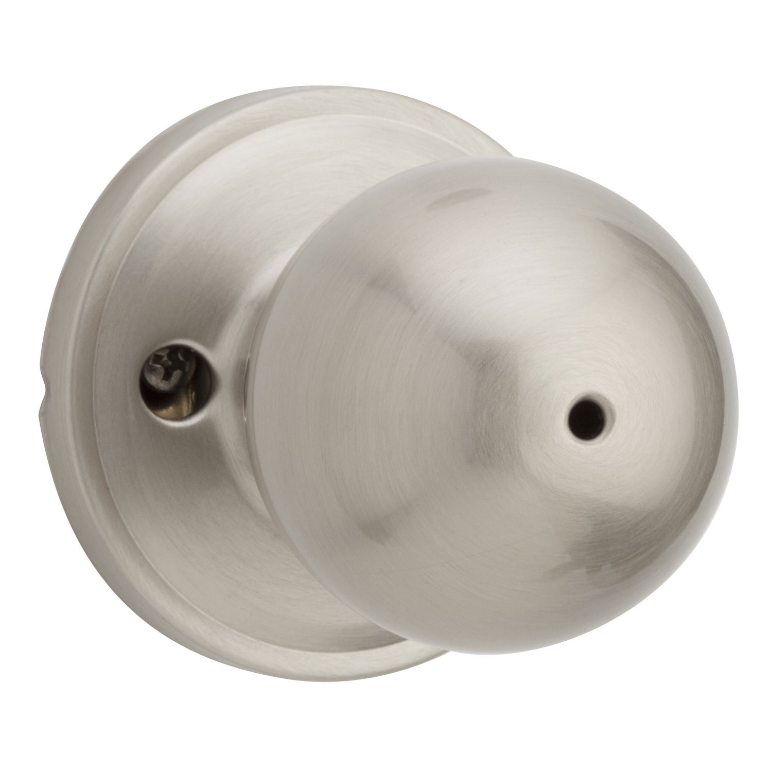 Weiser Huntington Collection Privacy Door Knob, Satin Nickel