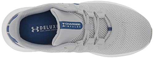 Under Armour Men's Charged Impulse 3 Running Shoe, (107) Mod Gray/Blue Mirage/Blue Mirage, 10.5, US