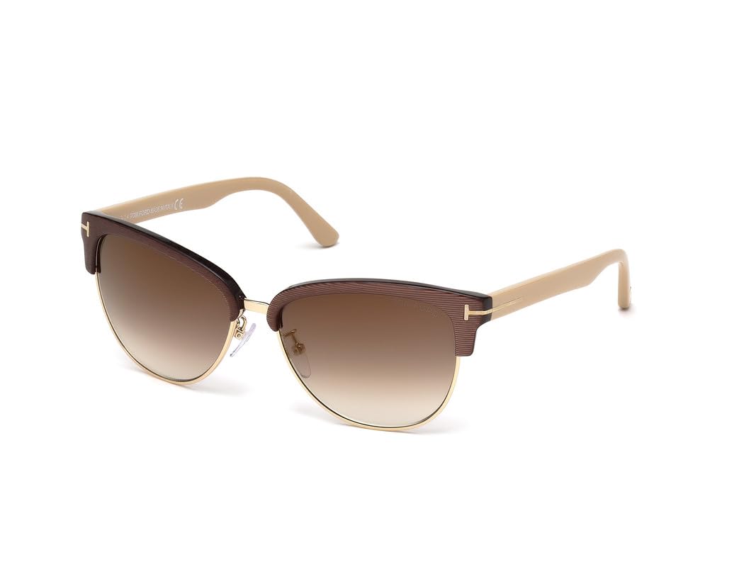 Tom Ford Women's Fany Sunglasses in Dark Brown FT0368 50G 59