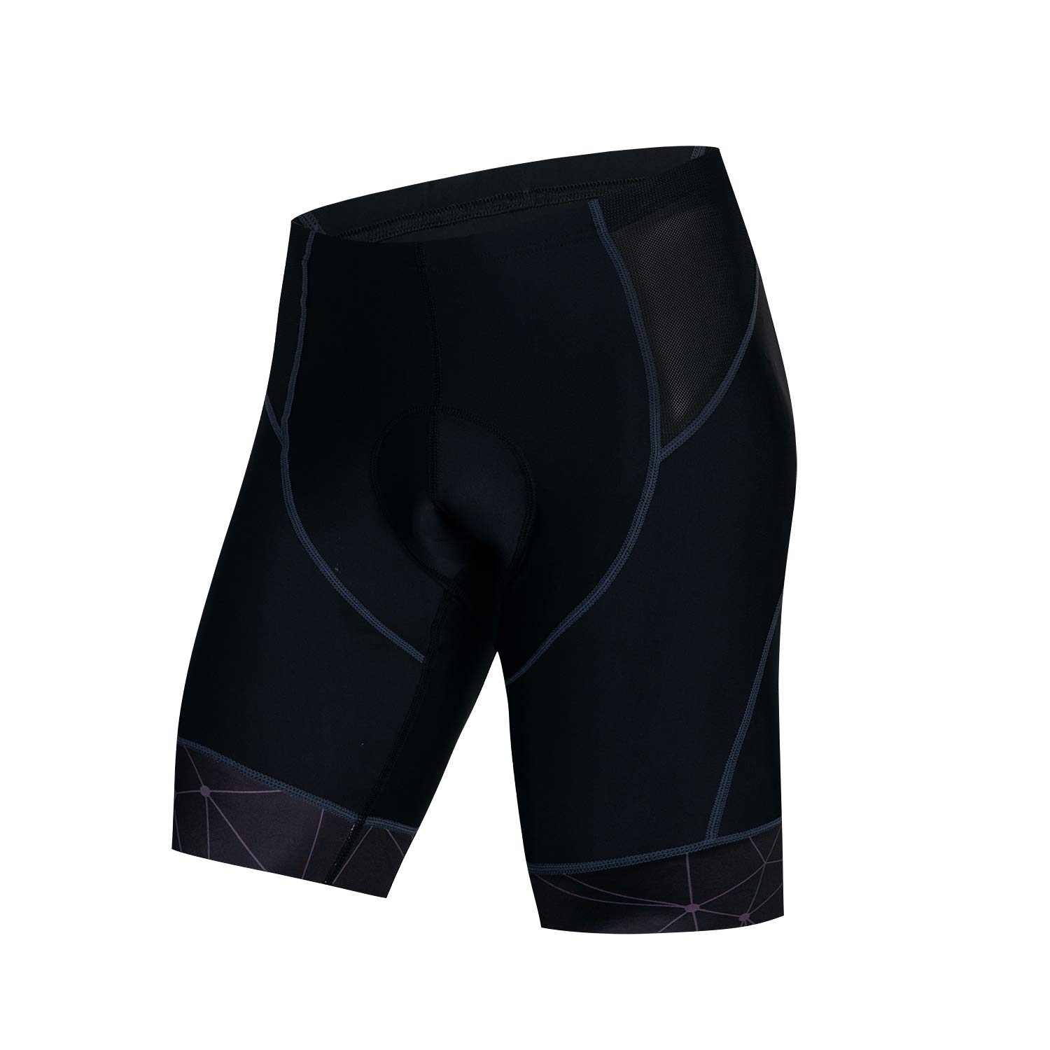 Weimostar Men's Cycling Shorts Padded Bicycle Riding Half Pants Bike Biking Clothes Cycle Wear Tights Black Size L