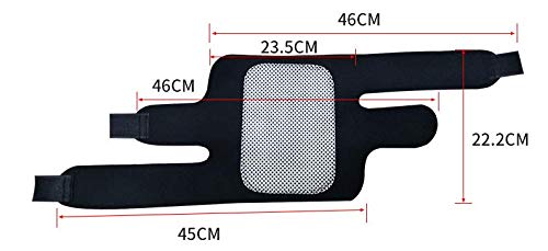 Ylucky 1 Pair Self-heating Knee Braces Magnetic Tourmaline Therapy Knee Pads Adjustable Knee Protective Belt Sleeves for Arthritis Joint Pain Relief and Injury Recovery