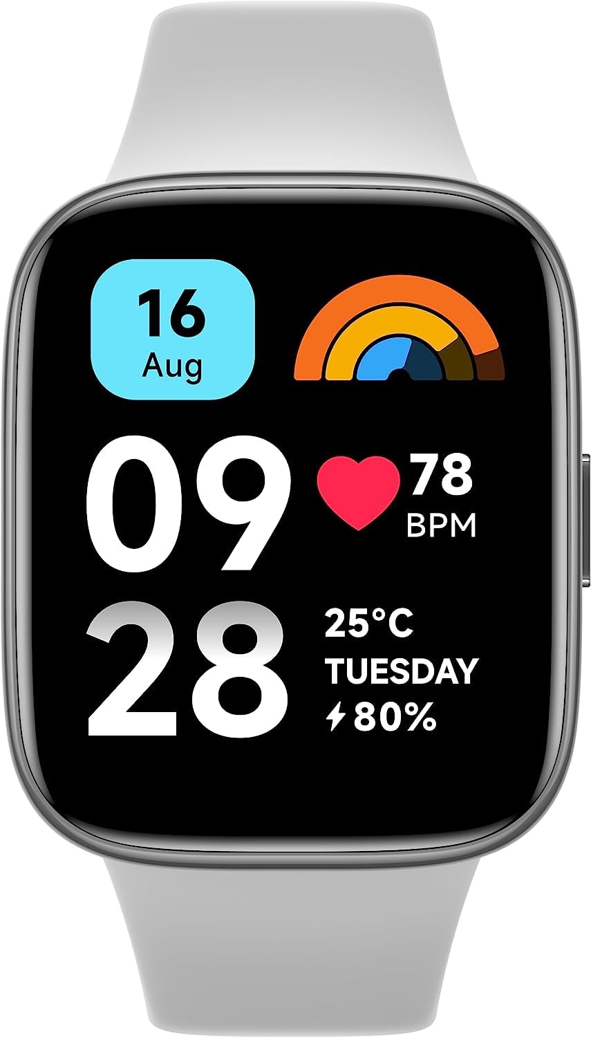 Xiaomi Redmi Watch 3 Active Smart Watch Fitness Tracker with 100 Sport Modes, Blood Oxygen Heart Rate Sleep Monitor, Bluetooth Phone Call Watch for iPhone Android, Grey