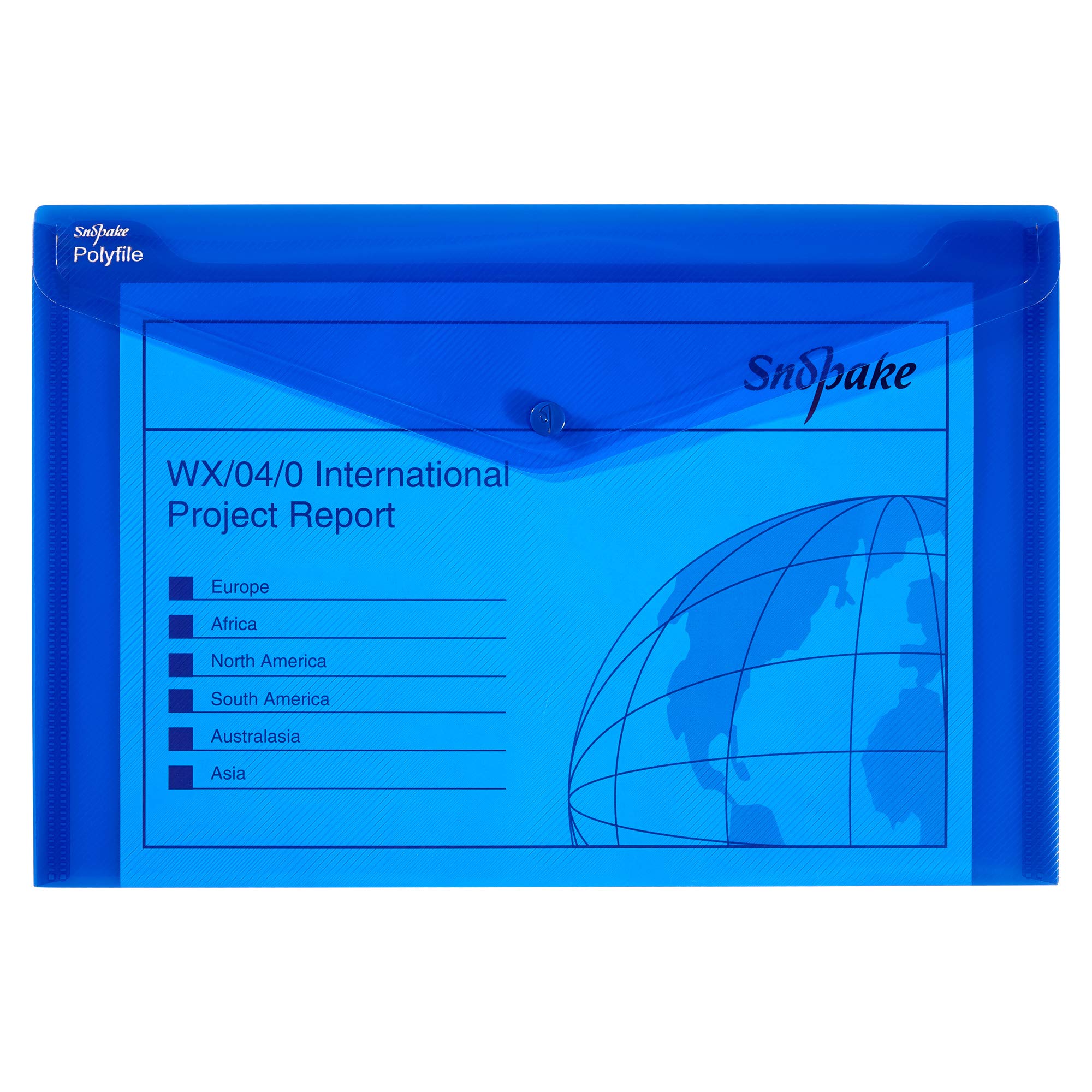 Snopake Foolscap Polyfile Popper Wallet with Press Stud - Electra Assorted [Pack of 15] Ref: 14756RY - [Amazon Exclusive]