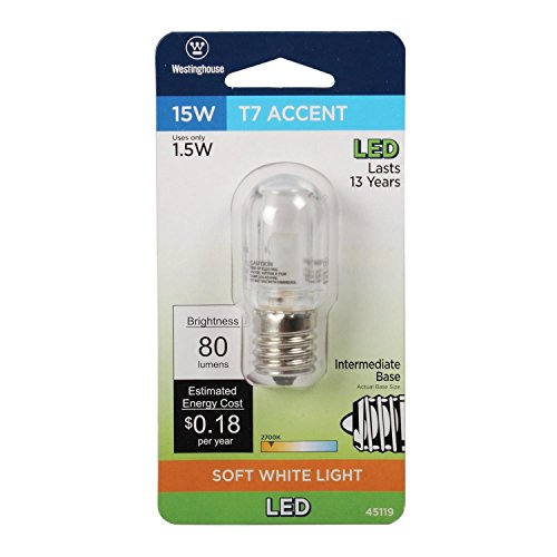 Westinghouse 4511900 15-Watt Equivalent T7 Clear LED Light Bulb with Intermediate Base, 1 Count (Pack of 1)