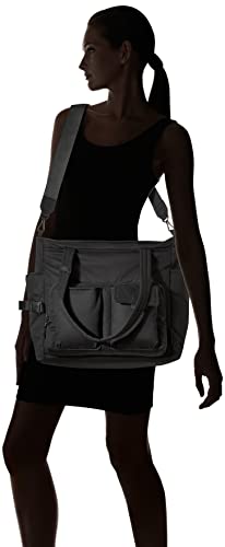 Vera Bradley Women's Cotton Utility Tote Bag, Black - Recycled Cotton, One Size