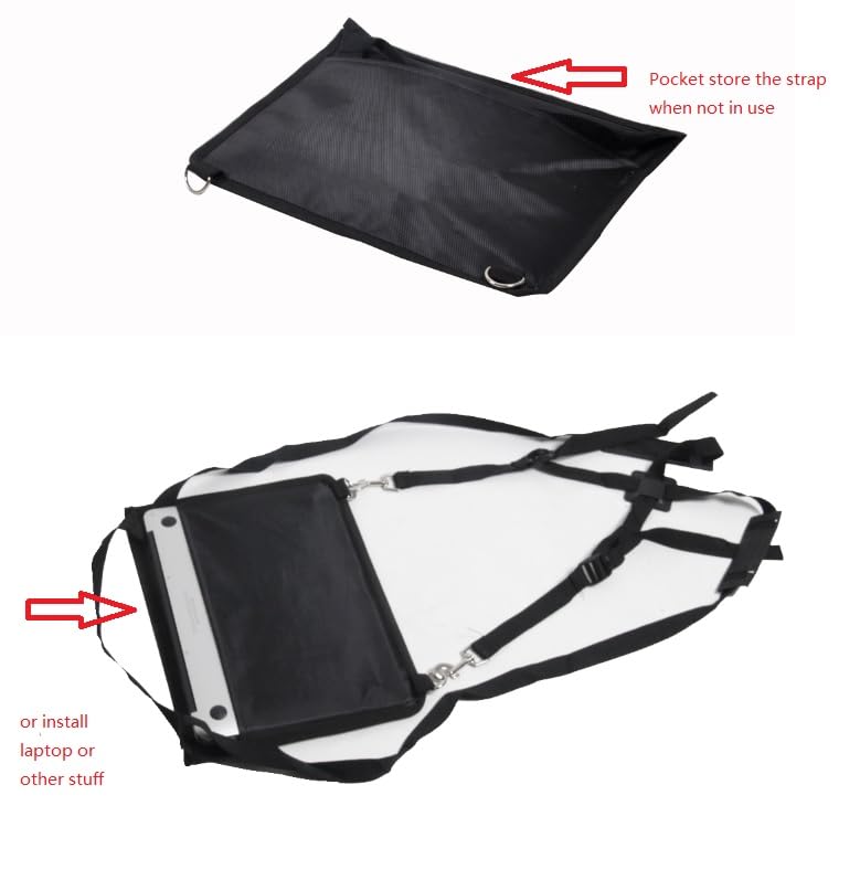 STRONG HOLD Laptop Harness,Standing Desk,Walking Desk,Tablet Harness,Book Harness,Portable Laptop Stand,Travel Laptop Stand(SH-LSHN01)