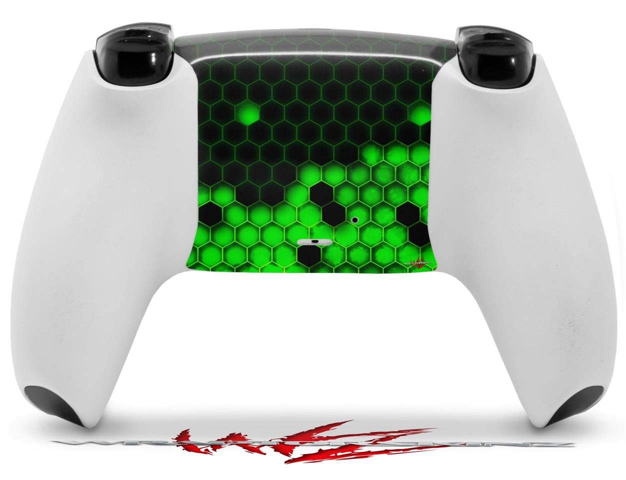 WraptorSkinz Skin Wrap compatible with Sony PS5 DualSense Controller HEX Green (CONTROLLER NOT INCLUDED)