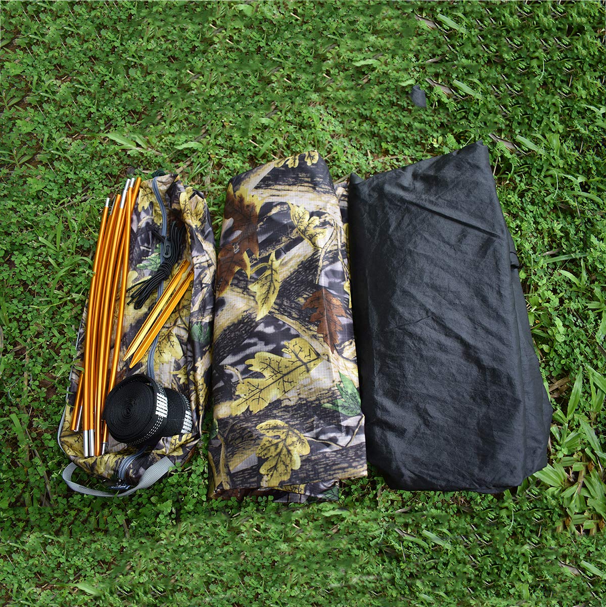 WintMing Camping Hammock with Mosquito Net 9.5 x 4.6ft Double Hammock with Tree Straps Carabiners Lightweight Portable for Travel Backpacking Outdoor