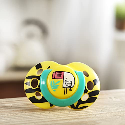 Tommee Tippee Closer to Nature Fun Pacifier, 6-18 Months, 2 Count -Colors Will Vary