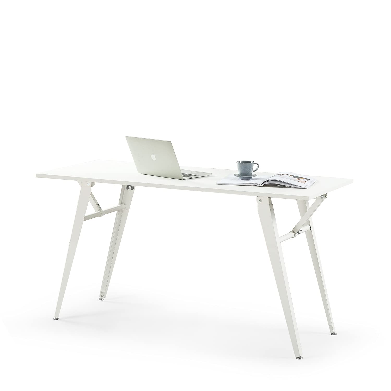 ZINUS Lindy 56 Inch Folding Desk / Multipurpose Folding Table / Office Desk / Computer Workstation / Water-Resistant Finish / Zero Assembly