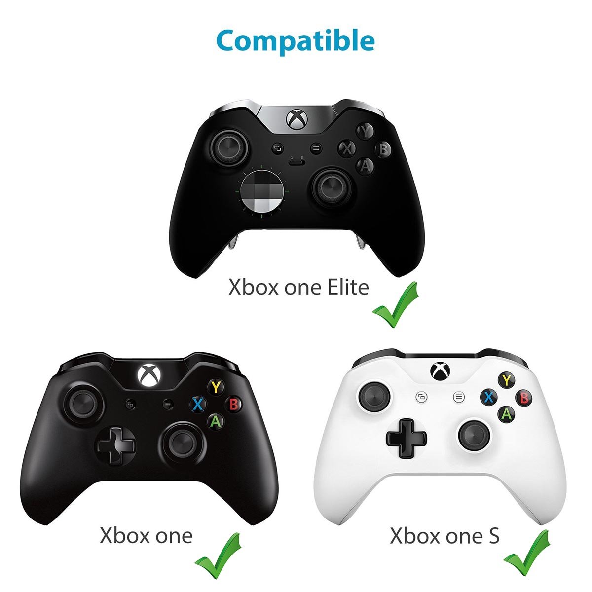 WHITEOAK Xbox One S Chatpad Mini Backlit Gaming Keyboard Wireless Chat Message KeyPad with Audio/Headset Jack for Xbox One Elite & Slim Game Controller Gamepad - 2.4GHz Receiver included -Black