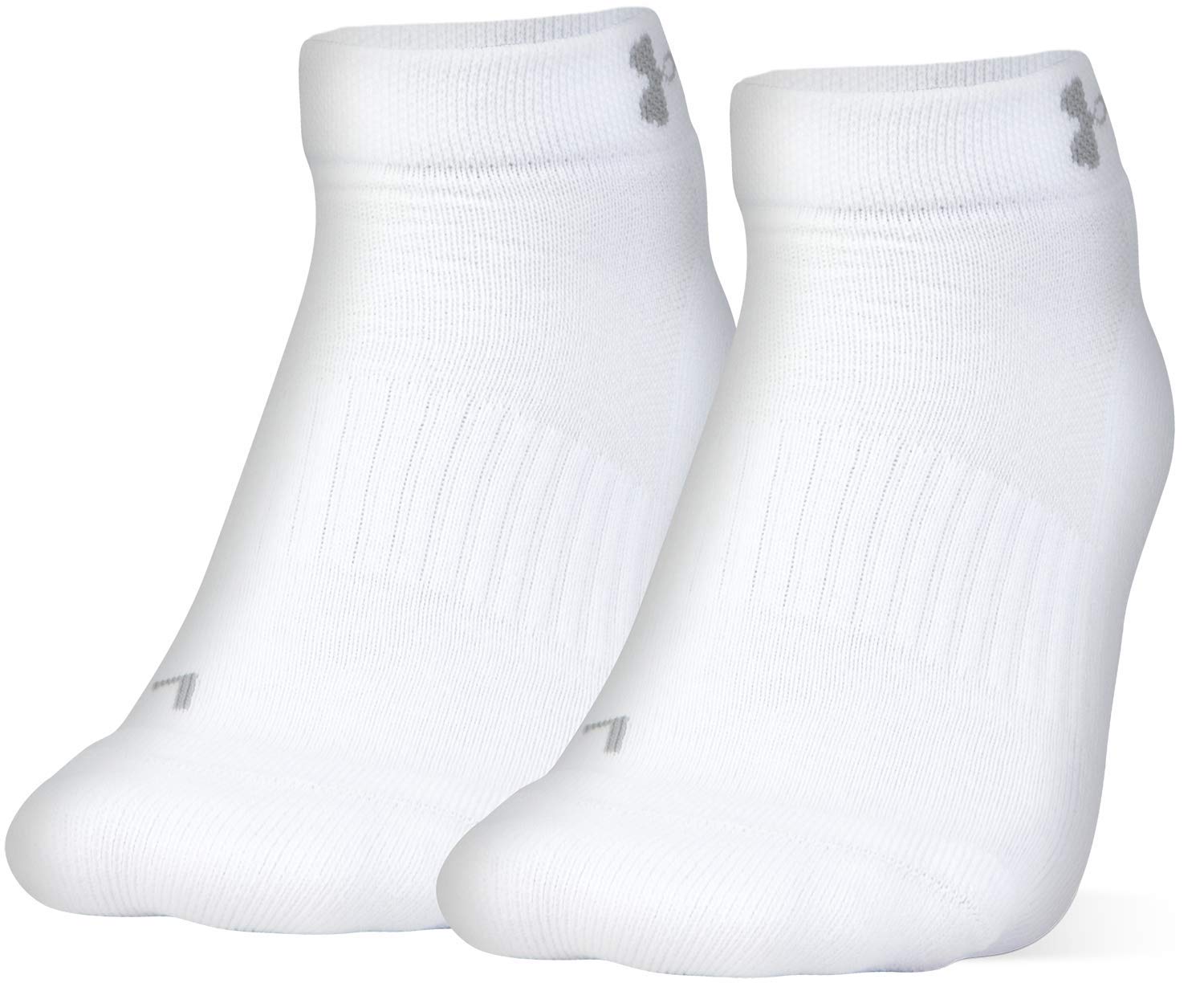 Under Armour Train Lo Cut Socks, 2-pair, White, Shoe Size: Mens 4-8, Womens 6-9