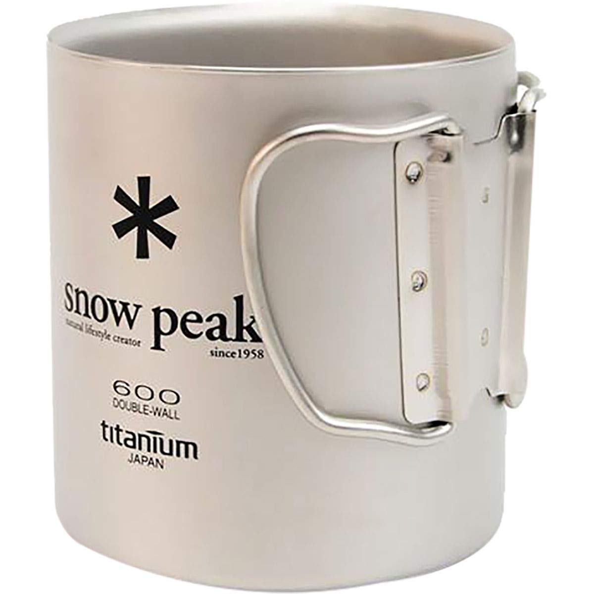 Snow Peak Japanese Titanium 600 Mug, Made in Japan, Ultralight for Camping and Backpacking