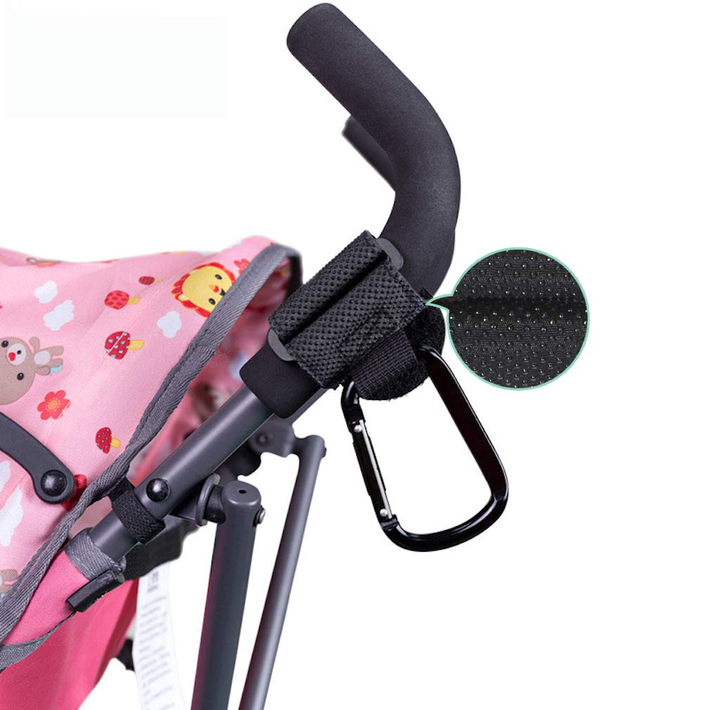 Stroller Hooks Clips for Diaper Bags,Non-Slip Durable Luggage Hook to Hang Your Shopping & Bags Safely on Your Buggy (2 Pack)